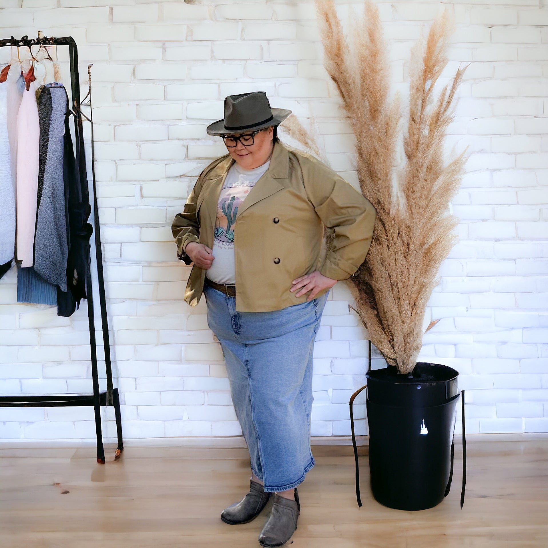 Joyce Denim Maxi Skirt – 7badgers.com